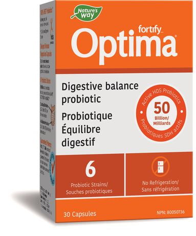 Nature's Way Primadophilus Optima Probiotic 50 Billion Digestive ...