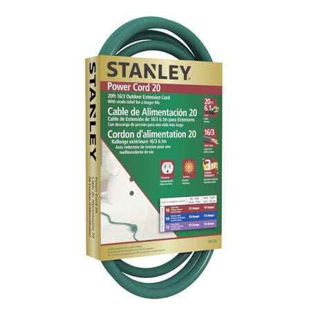 Stanley Power Cord 20 Green - Walmart.ca