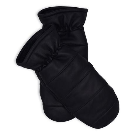 Hot Paws Ladies' leather patch mittens, S, M, L, XL - Walmart.ca
