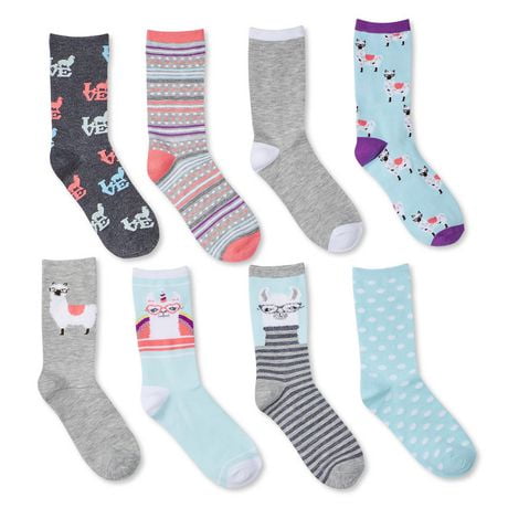 Click here for George Girls 8 Pack Crew Socks Assorted 11-2 prices