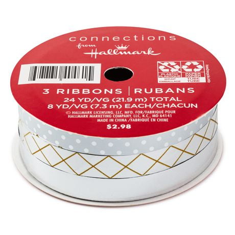 Hallmark Christmas Curling Ribbon for Gifts, 72 ft. ttl. (Metallic ...