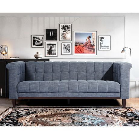 Homycasa 88.2'' Rolled Arm Chesterfield Sofa | Walmart Canada
