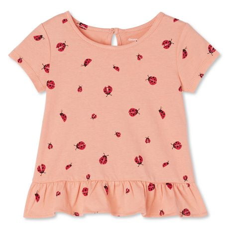 Click here for George Baby Girls Ruffle Tunic Coral 0-3 Months prices