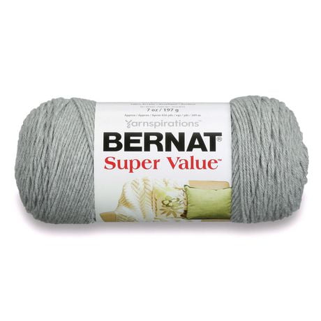 Click here for Bernat Super Value Yarn (197 G  7 Oz) Soft Grey prices