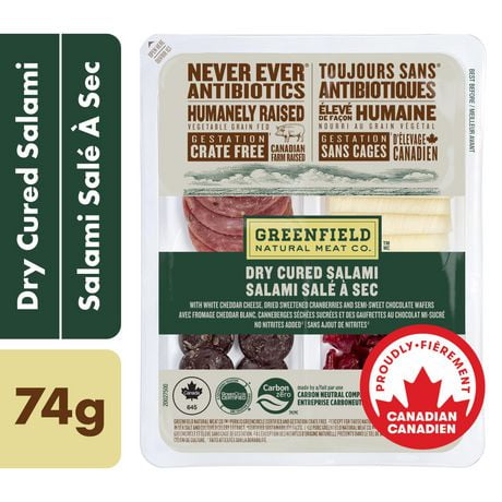 Greenfield Natural Meat Co Dry Cured Salami Snack Kit, 74 g - Walmart.ca