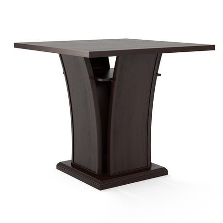 Click here for Corliving Bistro Square Curved Base Cappuccino Woo... prices