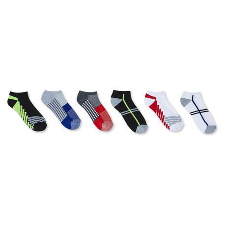 Click here for Athletic Works Boys Low-Cut Socks 6-Pack Assorted... prices