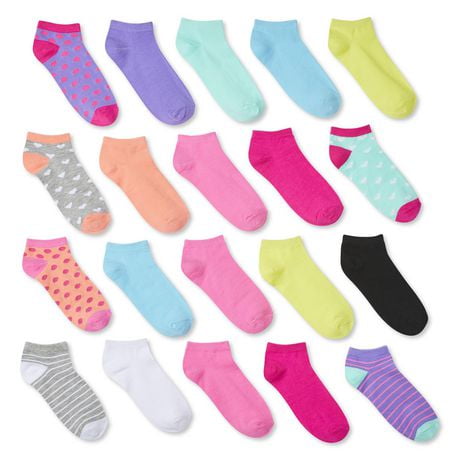 Click here for George Girls Low-Cut Socks 20-Pack Assorted 5-8 prices