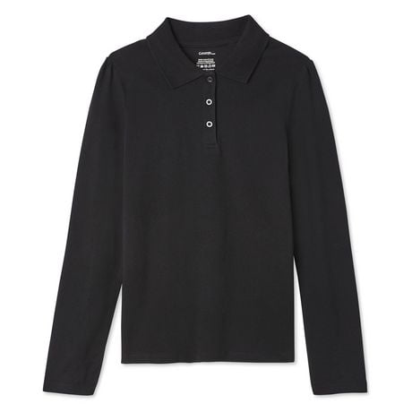 Click here for George Girls Uniform Long Sleeve Polo Black Xs prices
