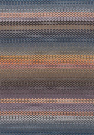 eCarpetGallery Chateau Blue Copper Polypropylene Rug 5'5"x7'9 ...