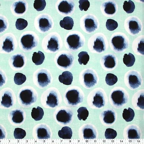Click here for Fabric Creations Mint Green With Dark Blue And Whi... prices