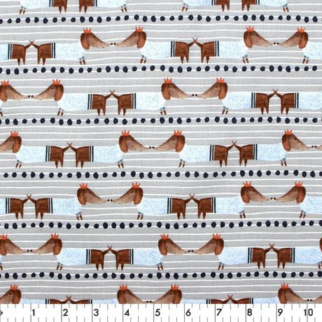 Click here for Fabric Creations Grey With White Stripes And Rows... prices