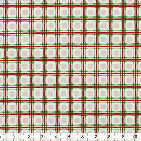 Click here for Fabric Creations Tan With Red And Green Christmas... prices