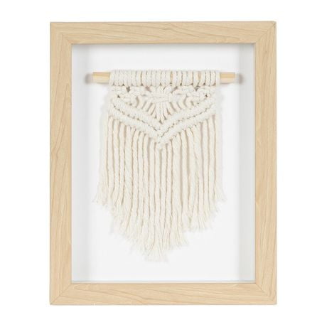 hometrends Woven Macrame Design 2 Framed Arthometrends Woven Macrame ...