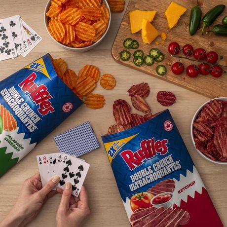 Ruffles Double Crunch Jalapeño Cheddar Potato Chips | Walmart Canada