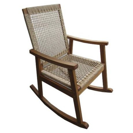 Click here for Patioflare Eurochord Outdoor Rocking Chair Teak Fi... prices