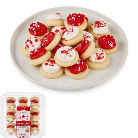 Mini Vanilla Canada Day Frosted Cookies | Walmart Canada