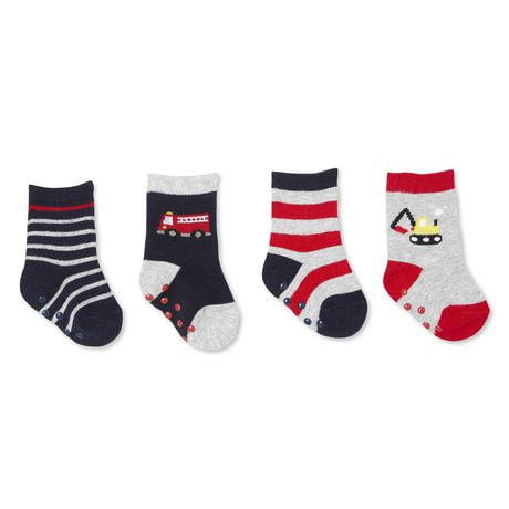 Click here for George Baby Boys Crew Socks 4-Pack Grey 2-5 prices