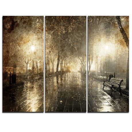 Click here for Design Art Night Alley With Lights Photography Lan... prices