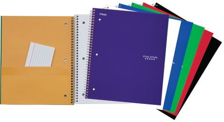 Five Star® 1 Subject 200pg Notebook, 1 Subject Notebook - Walmart.ca