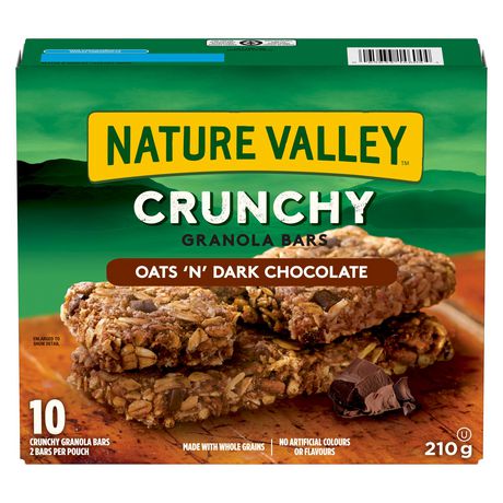 Nature Valley Crunchy Oats 'N' Dark Chocolate Granola Bars | Walmart Canada