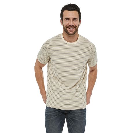 Click here for George Mens Stretch Crew Neckline Tee Natural Xl prices
