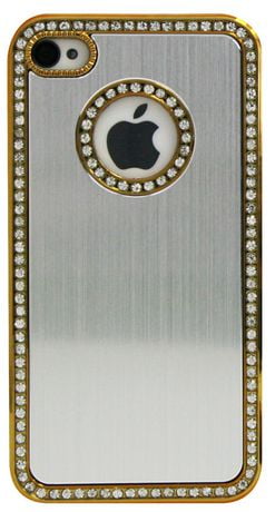Click here for Exian Case For Iphone 4/4S/4S  Silver Crystals Sid... prices