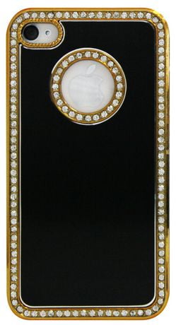 Click here for Exian Case For Iphone 4/4S/4S  Gold Crystals Side... prices