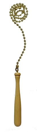 Atron Electro Industries 12 Inch Baseball Bat Brass Fan Pull Chain ...