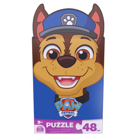 PAW Patrol, 48-Piece Easy Jigsaw Puzzle Chase PAW Patrol Puzzle, PAW ...