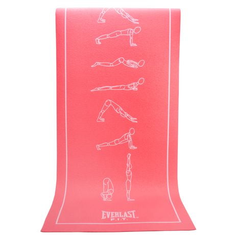 Everlast 3mm Pvc Yoga Mat with Printed Poses | Walmart Canada