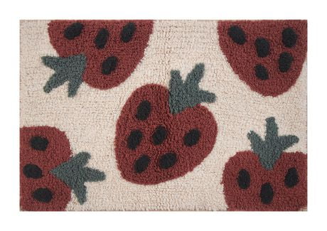 Mainstays Multi-Color Strawberry Tufted Bath Rug - Walmart.ca