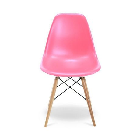 Click here for Take Me Home Furniture Pink Eiffel Chair With Natu... prices