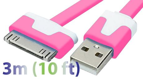 Click here for Exian 3 M 30 Pin To Flat Usb Cable Pink prices