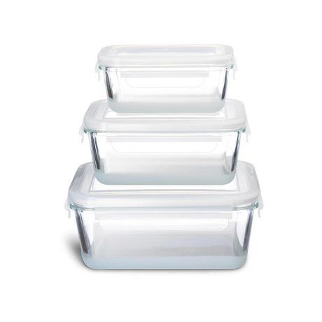 Glass Nesting Food Storage Containers – Grey | Walmart Canada