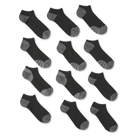Click here for Athletic Works Mens Low-Cut Socks 12-Pack Black 7-... prices