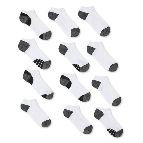 Click here for Athletic Works Mens Low-Cut Socks 12-Pack White 7-... prices