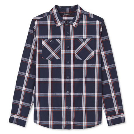 Click here for George Boys Brushed Poplin Shirt Navy Xs prices