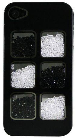 Click here for Exian Case For Iphone 4 / 4S - Crystals Black prices