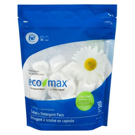 Eco-Max Hypoallergenic Laundry Detergent Pacs - Walmart.ca