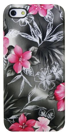 Click here for Exian Case For Iphone Se 5/5S - Pink And Black Flo... prices