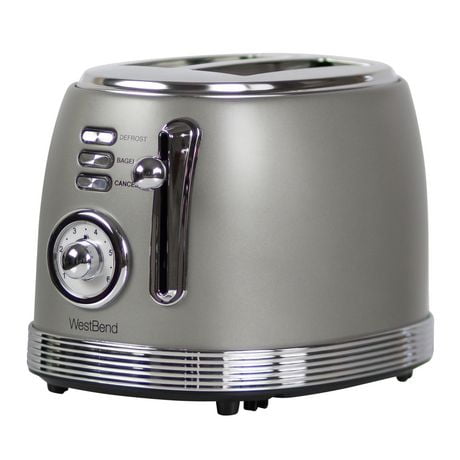 West Bend 2-Slice Stainless Steel Retro-Style Toaster, Grey - Walmart.ca