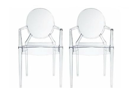 Click here for Heavenly Collection Clear Plastic Arm Chair Clear prices