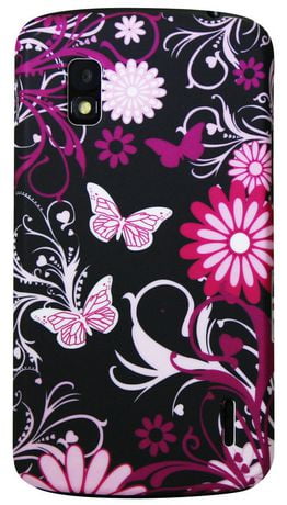 Click here for Exian Case For Lg Nexus 4  Floral Pattern - Black... prices