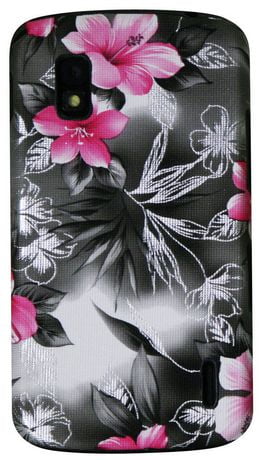 Click here for Exian Case For Lg Nexus 4  Floral Pattern - Black... prices