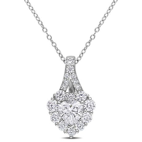 Click here for Miabella 2 Carat T. G.W. Created Moissanite Sterli... prices