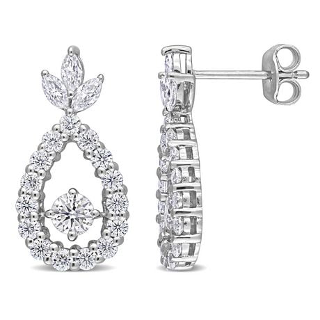 Click here for Miabella 2 Carat T. G.W. Created Moissanite Sterli... prices