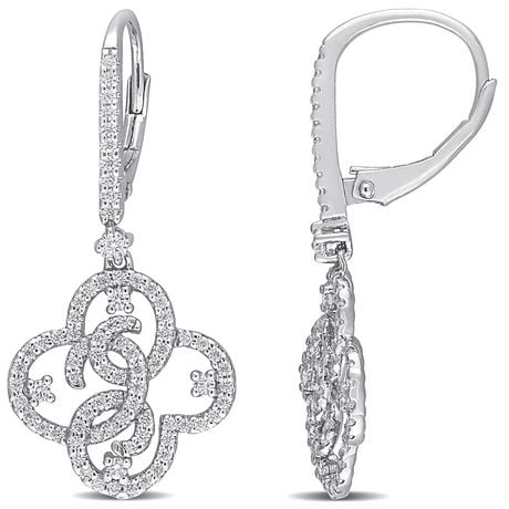 Click here for Miabella 1 Carat T. G.W. Created Moissanite Sterli... prices