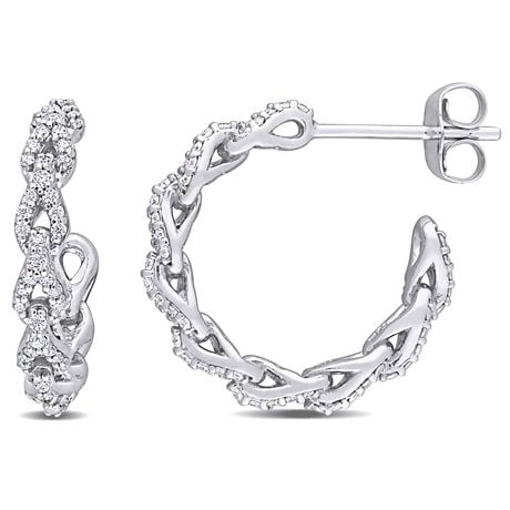 Click here for Miabella 3/8 Carat T. G.W. Created Moissanite 10K... prices