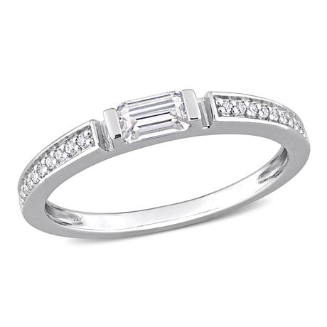 Click here for Miabella 3/8 Carat T. G.W. Created Moissanite Ster... prices
